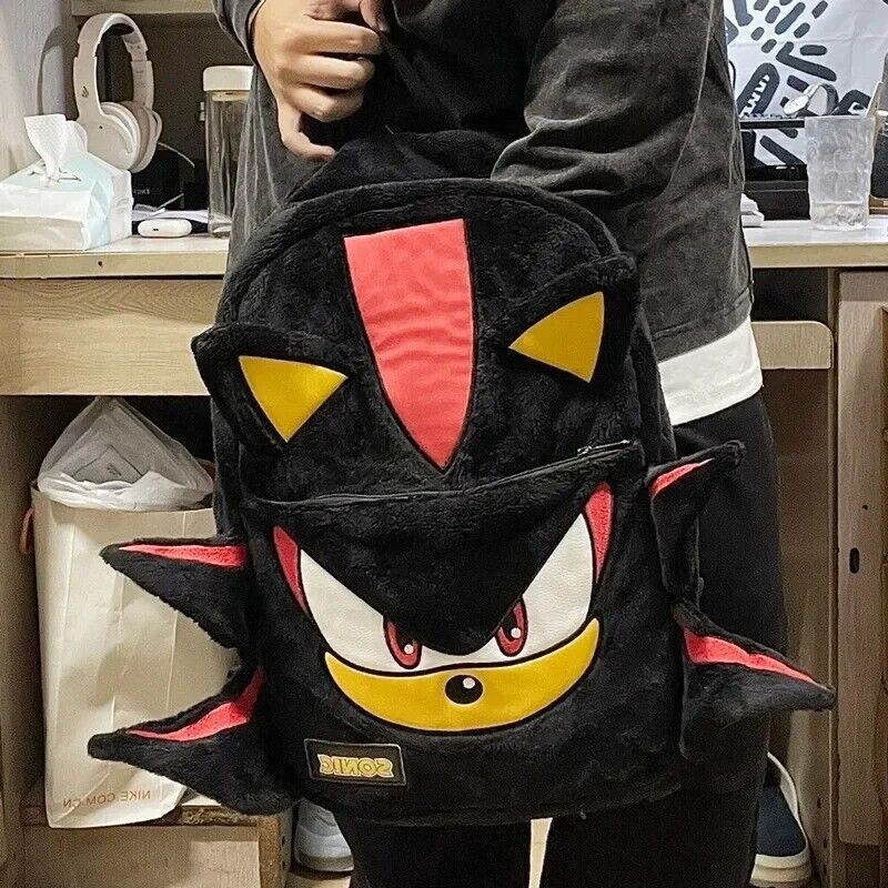 Sonic Shadow The Hedgehog Plush Bag Backpack Kids Cartoon Bag Gift ...