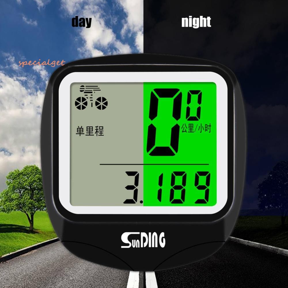 SUNDING Mountain Bike Timer Computador Bicicleta Display LCD Odômetro ...