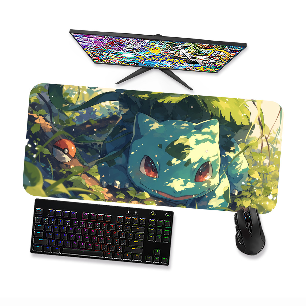 Mouse pad POKEMON - BULBASAUR 1 - Mousepad Gamer 90x40 80x40 60x40 ...