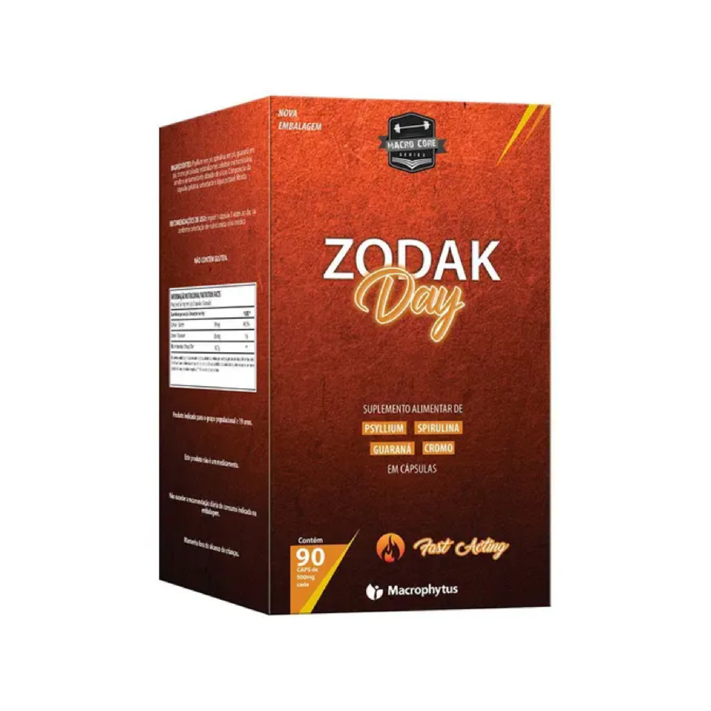 Zodak Day Suplemento Alimentar Macrophytus Contém 90 Cápsulas | Shopee ...