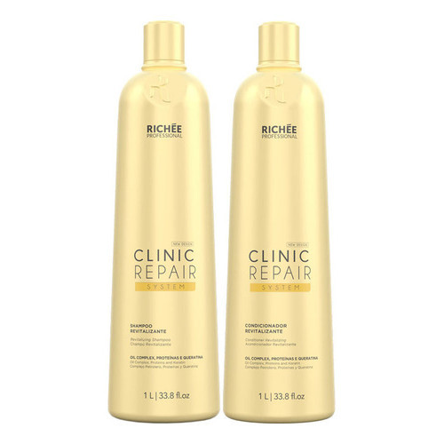 Richée Professional Kit Clinic Repair System ( 2 X 1litro ) | Shopee Brasil