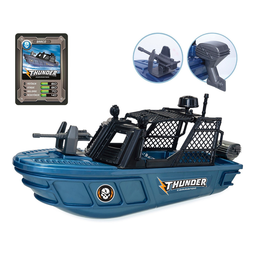 Barco Infantil Navio Brinquedo Praia E Piscina Thunder Usual | Shopee ...