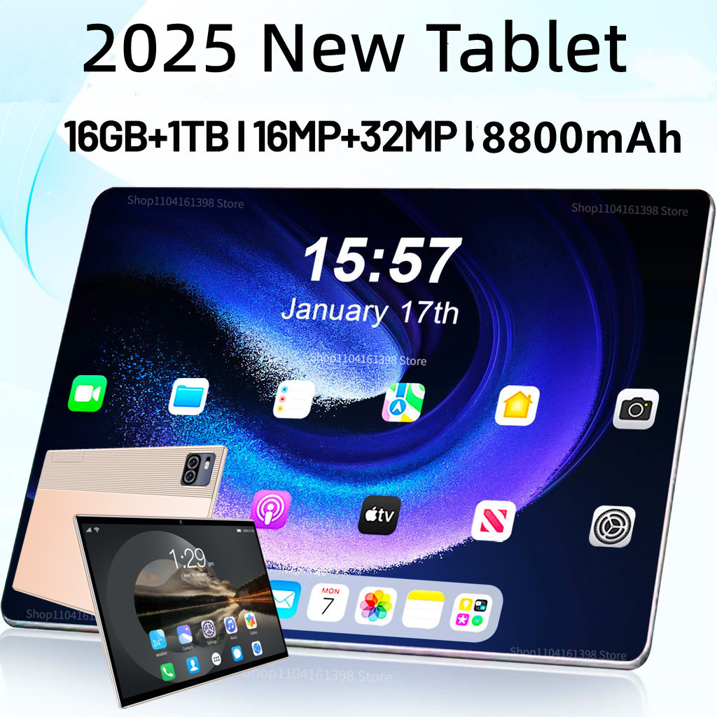 2025 Novo 5G Tablet PC Android 13.0 16GB RAM 1TB ROM 12 Polegadas WIFI ...