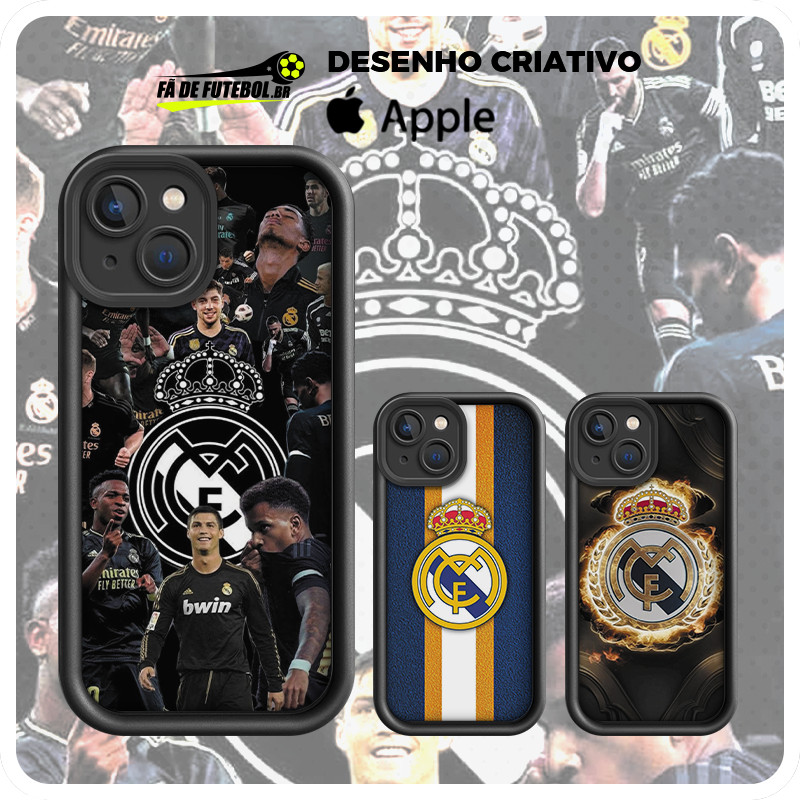 Futebol Capa Real Madrid RMA La Liga Emblema Silicone para celular ...