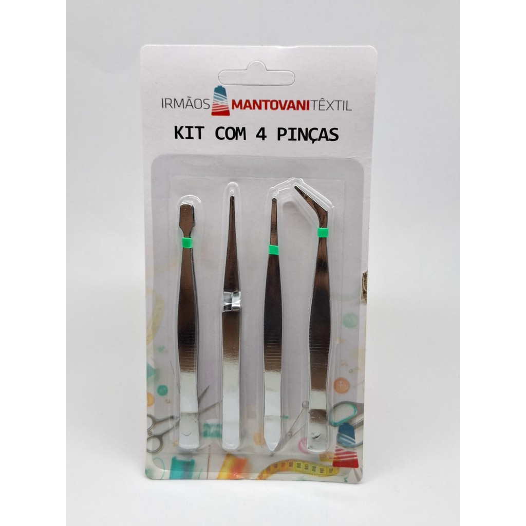 Kit com 4 Pinças para Artesanato – Modelos Variados | Precisão ...