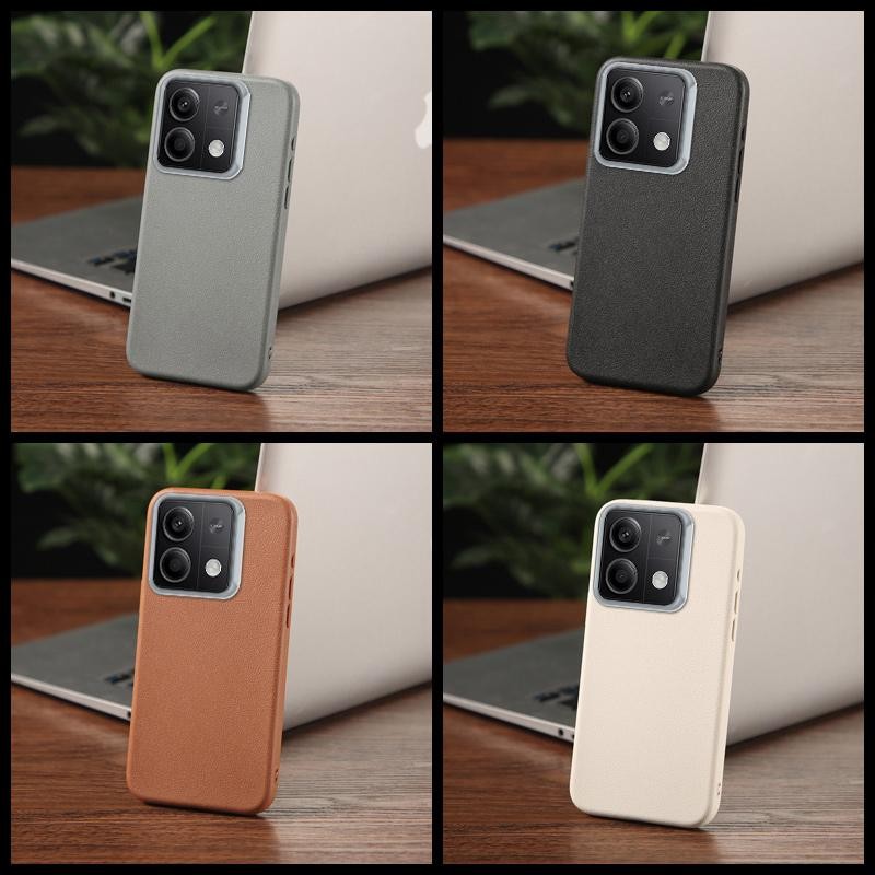 Capa Redmi Note 13 4g Casual Business Textura De Couro Anti-Riscos ...