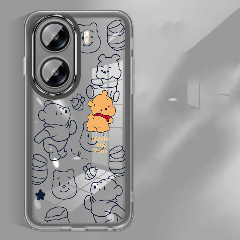 Xiaomi POCO X7 Pro X7Pro 5G Cartoon Impresso Teddy Bear Crystal Candy ...