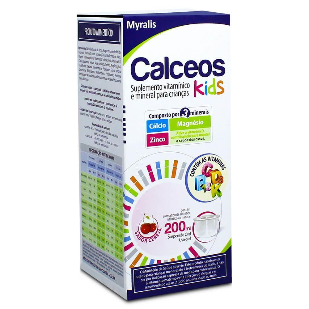 CALCEOS KIDS SABOR CEREJA COM 200ML | Shopee Brasil