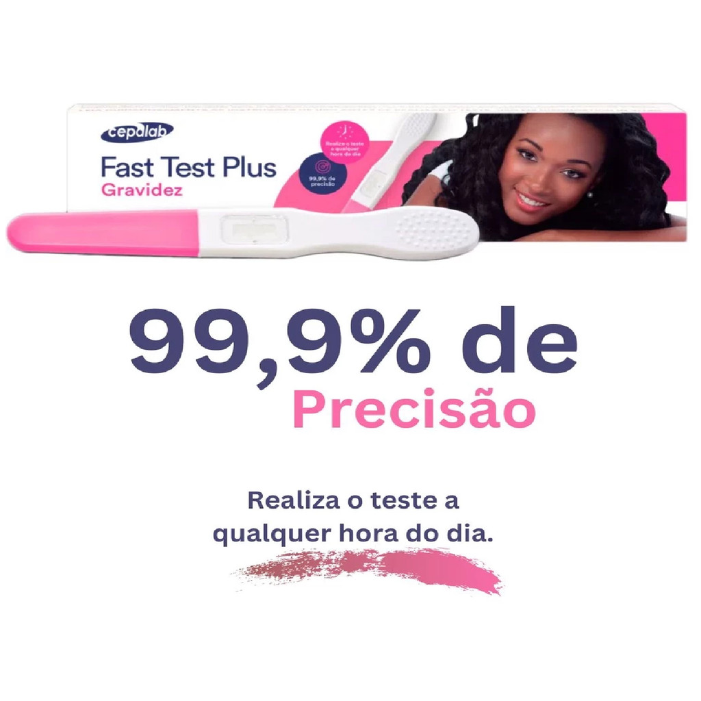 Kit 2 Fast Test Plus Teste de Gravidez Caneta | Shopee Brasil