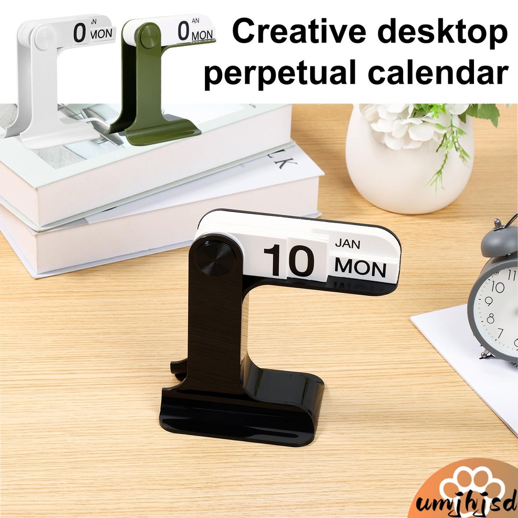Flip Calendário Mensal Semanal Diário Perpétuo De Mesa Criativo ...
