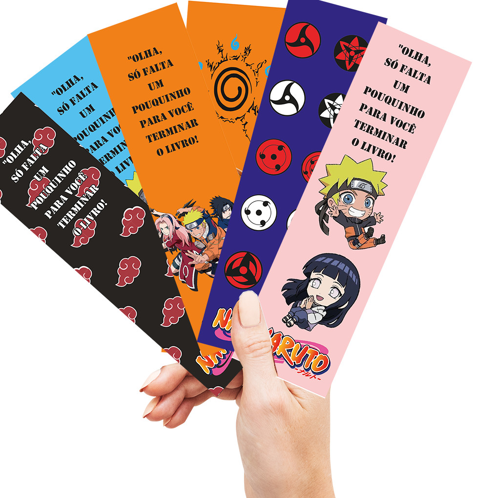 Marca página Geek, Anime, Naruto, Uzumaki Variações | Shopee Brasil
