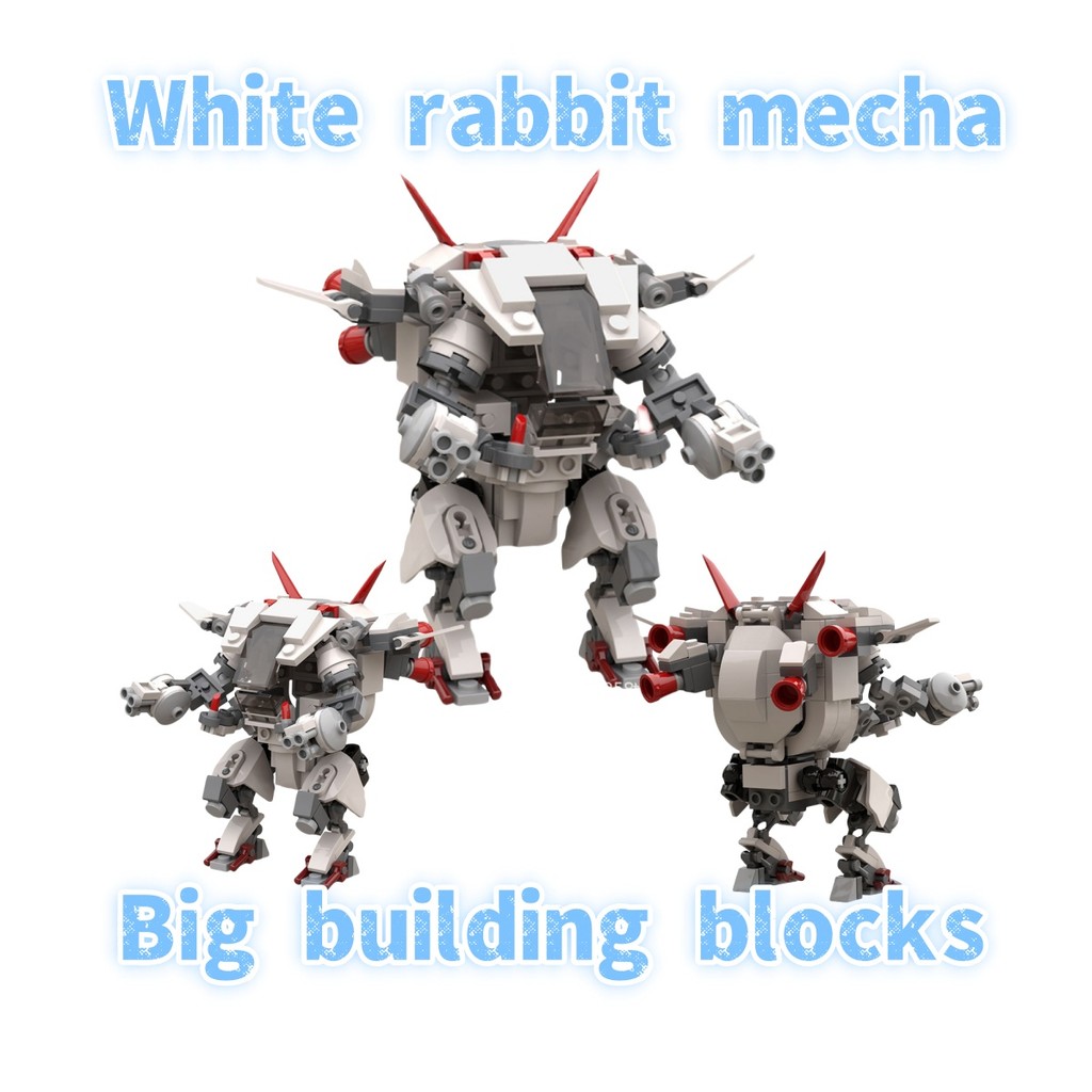Cool Anime-Inspirado Overwatch Hero White Rabbit Mecha Building Block ...