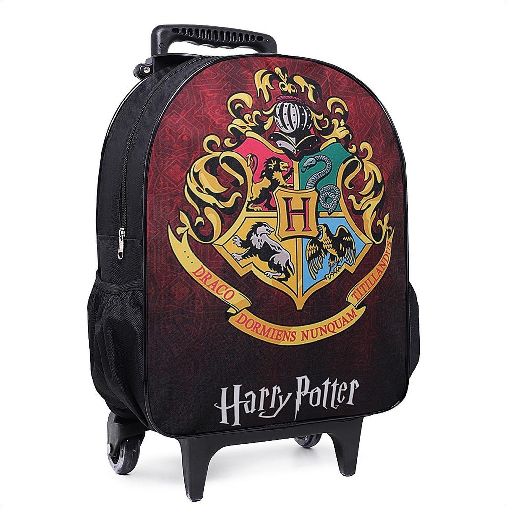Mochila Harry Potter Escolar Hogwarts Unissex Rodinhas Novo | Shopee Brasil