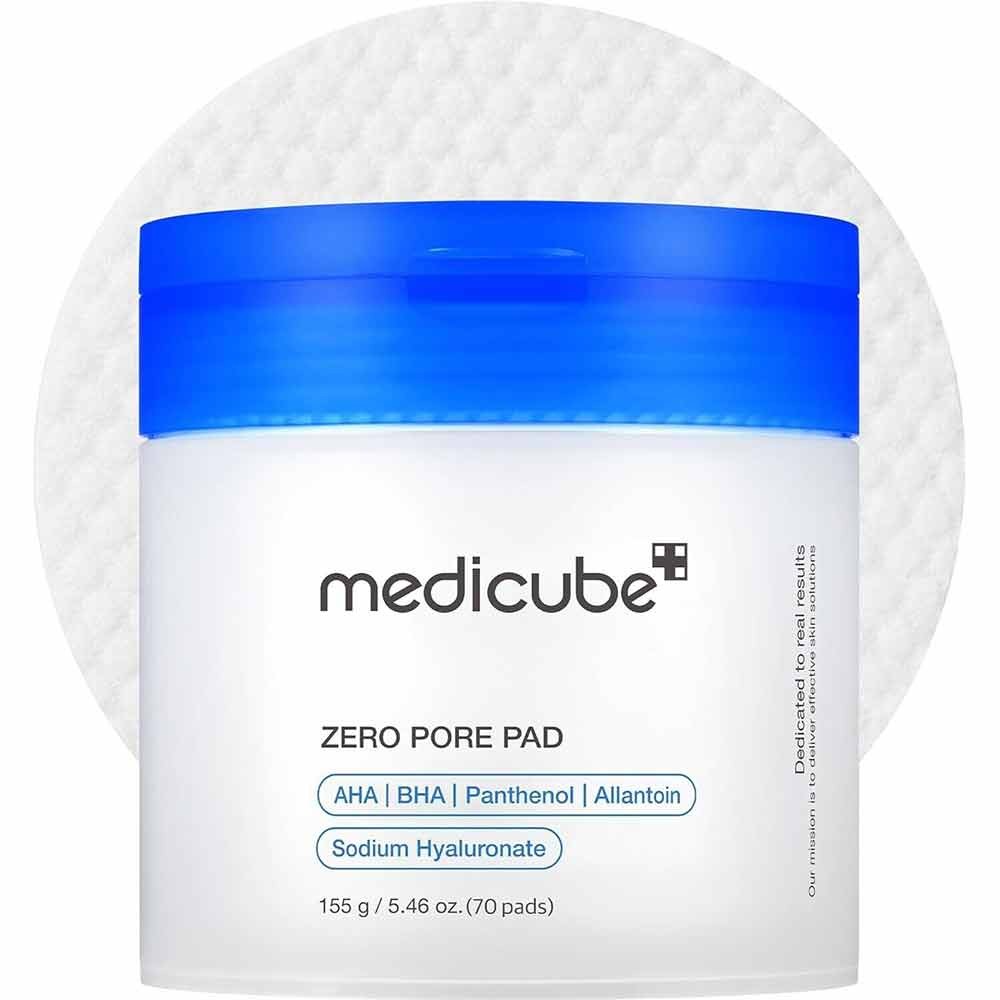 Zero Pore Pad Toner Pad (Blue) A dual-texture facial toner pad for ...