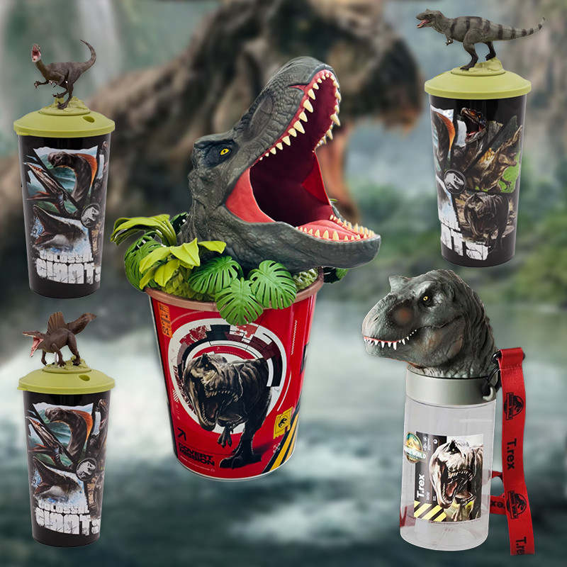 Genuíno jurássico mundo renascimento copo dinossauro pipoca balde filme ...
