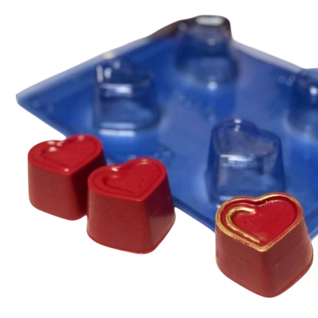 Forma Trufa Coração Com Detalhes Especial 3 Partes | Shopee Brasil