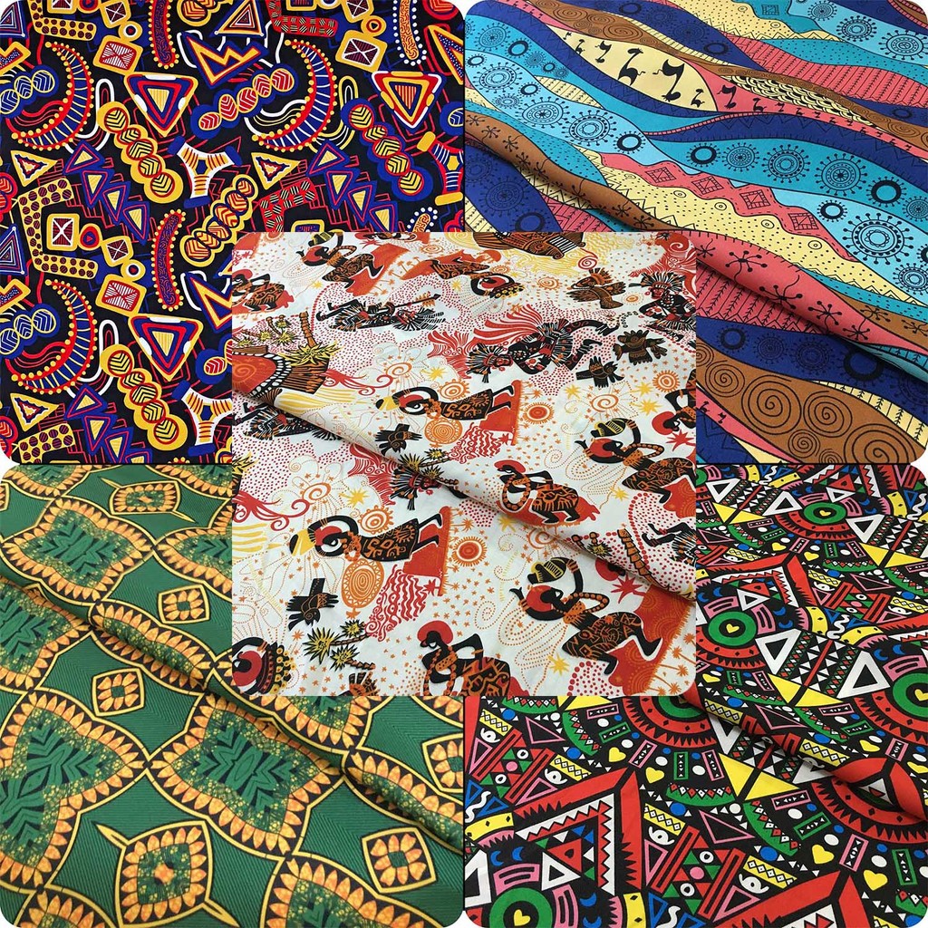 9 Metros Tecido Afro Estampas Africanas Carnaval Decoração | Shopee Brasil