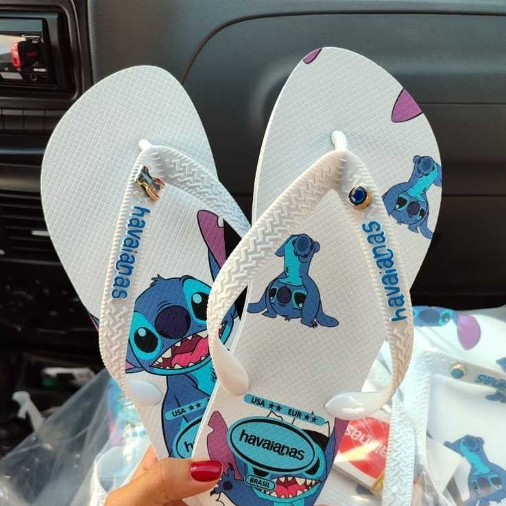 Chinelo Havaianas Stitch Lançamento Original CHINELO TURMALINA FEMININO ...