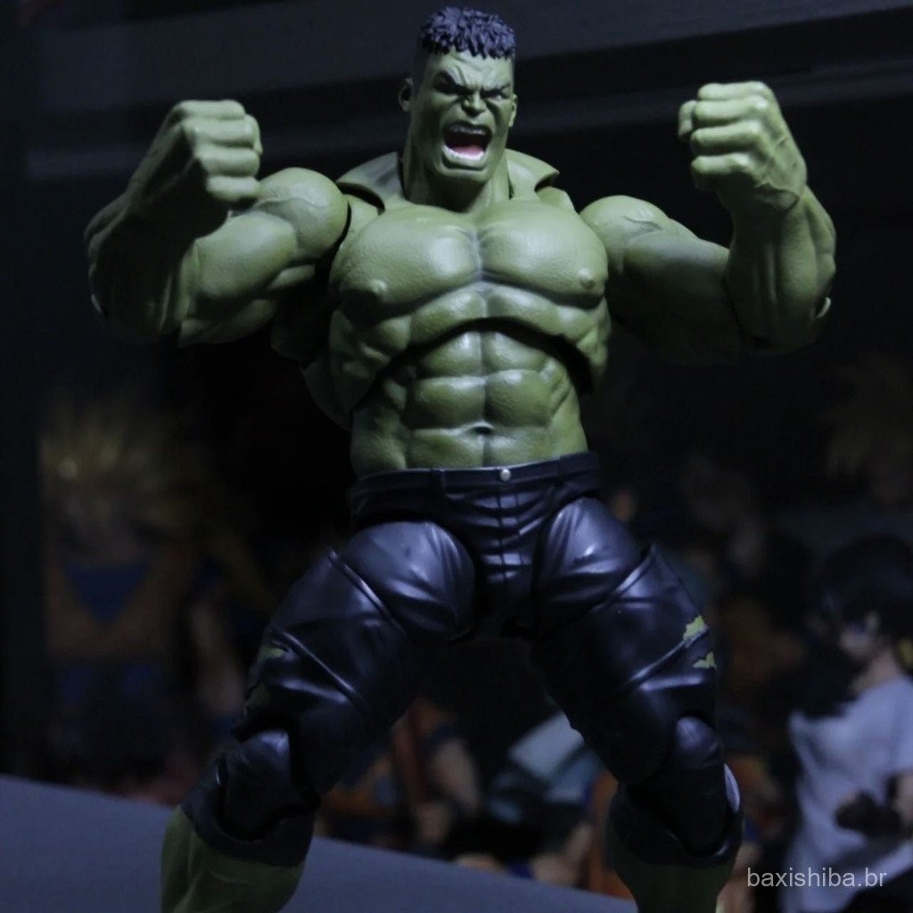 Estatueta Modelo SHF Hulk Marvel em alta venda, Figura GK, Brinquedo de ...