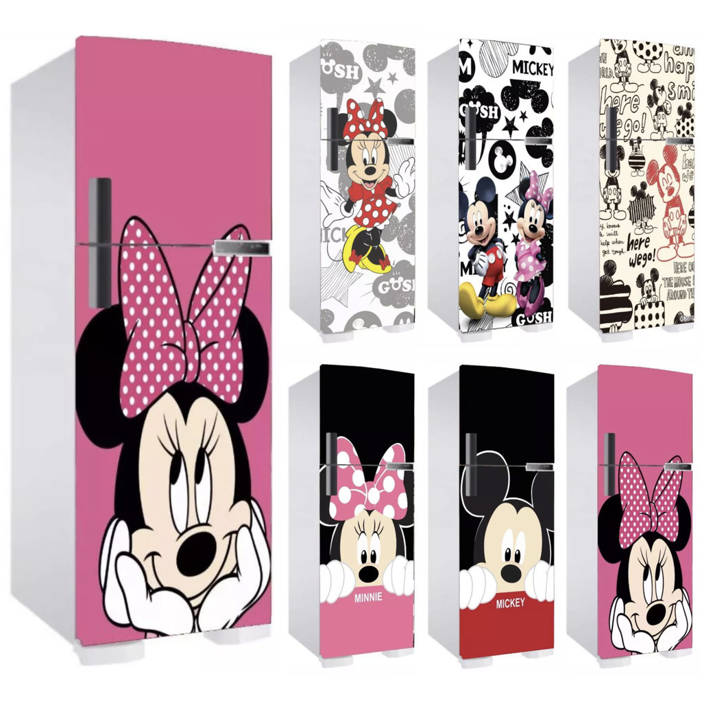 Adesivo Para Geladeira Freezer Auto Colante Mickey Mouse Minnie ...