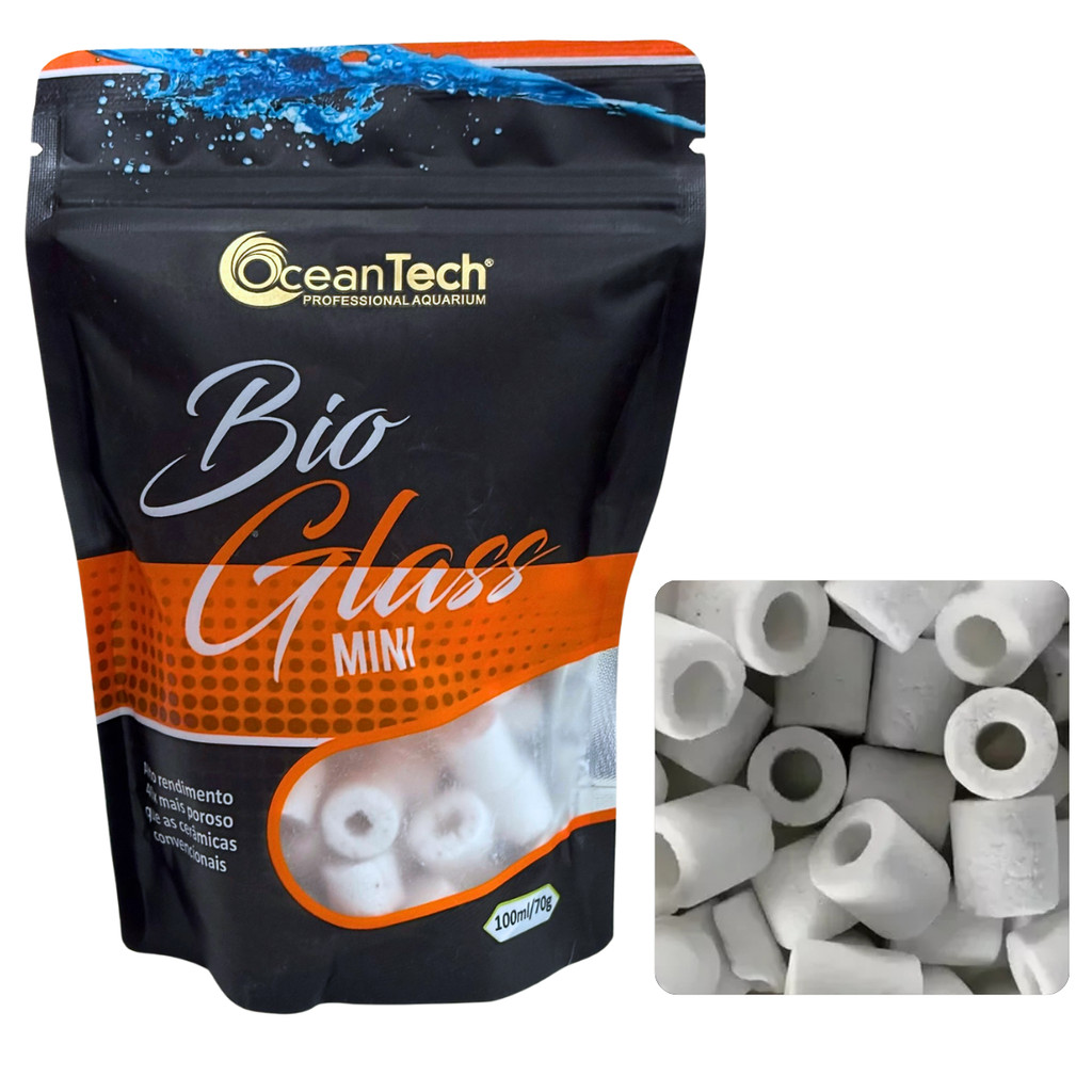 Bio Glass Mini 100ml Ocean Tech Mídia Filtrante Para Aquário | Shopee ...
