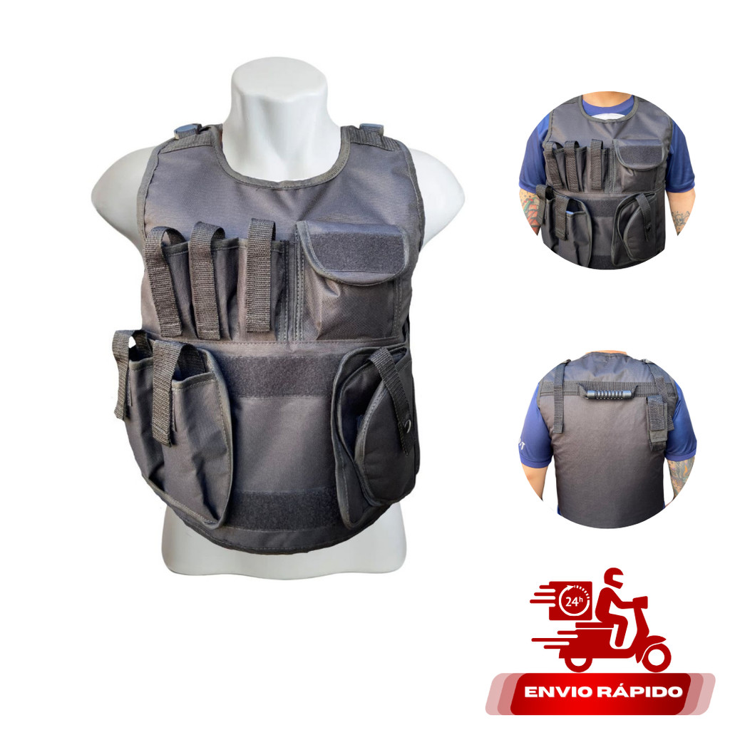 Colete Texas - Capa de Colete Modular Tático PRETO | Shopee Brasil