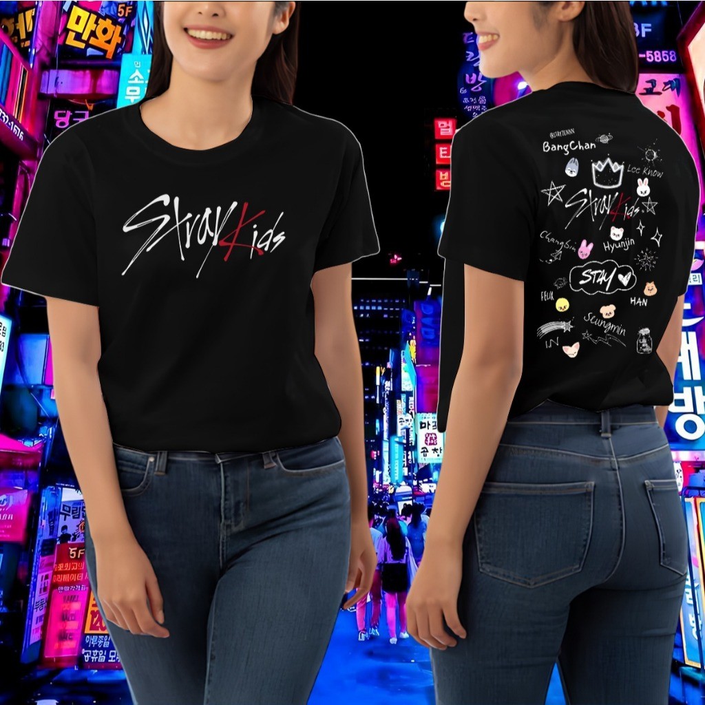 Camiseta Stray Kids Kpop Skz Skoo Chibli Fofos Szoo Cute Hyunjin ...