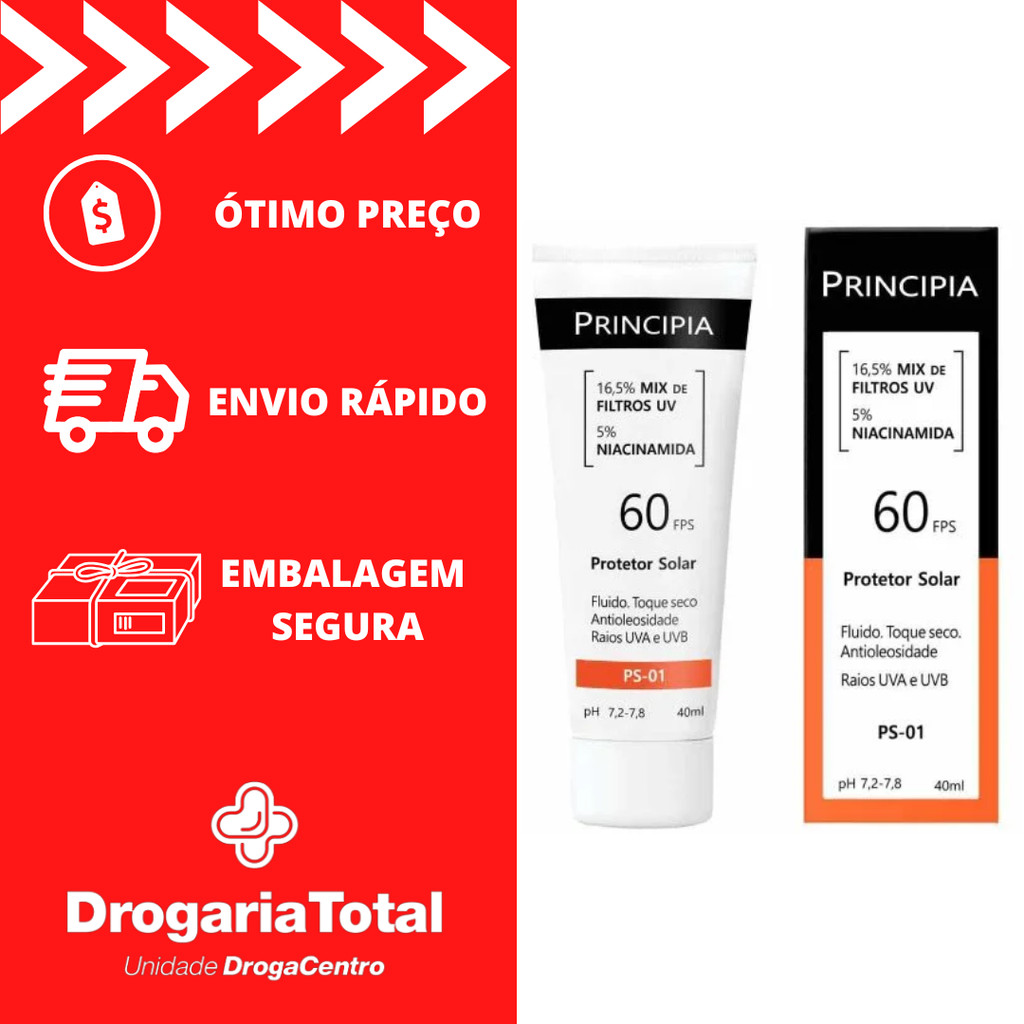 Protetor Solar Principia FPS 60 PS-01 40ml | Shopee Brasil