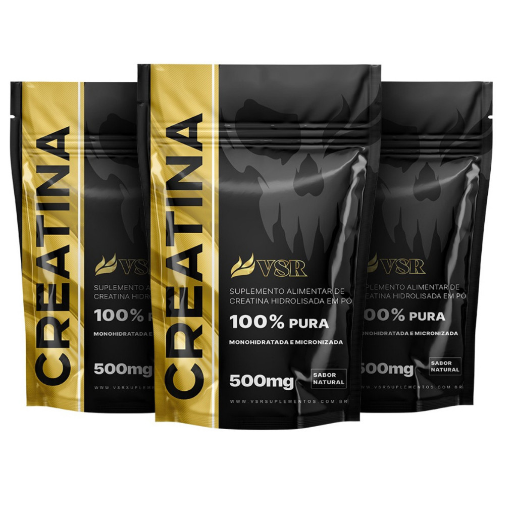 Creatina Monohidrata 100% Pura 500g Pronta Entrega | Shopee Brasil