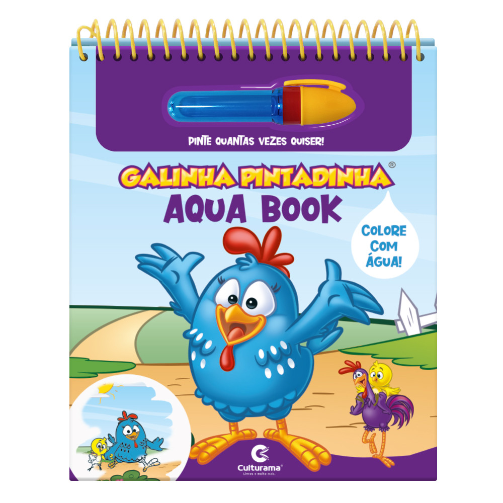 Aqua Book Premium Galinha Pintadinha | Shopee Brasil