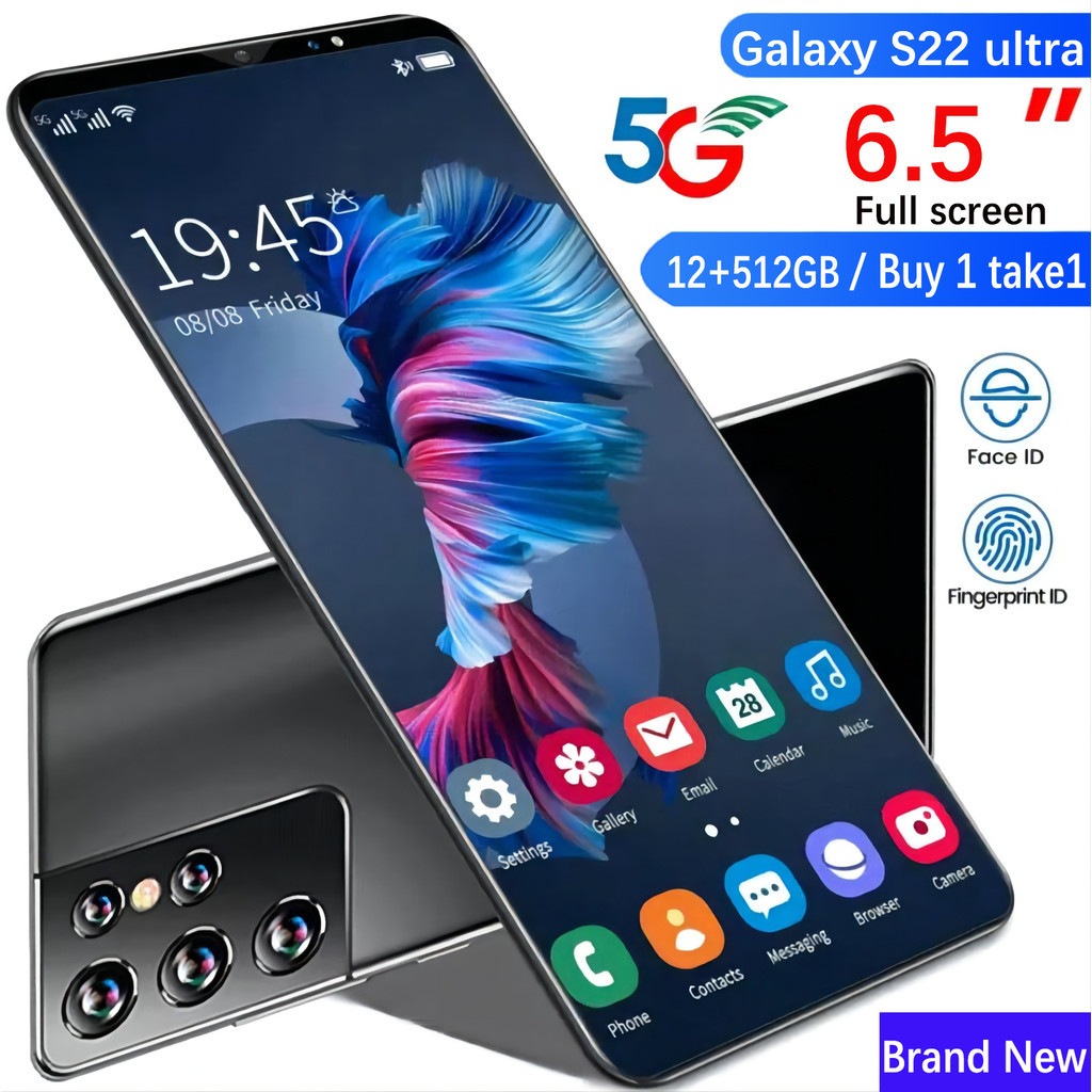 2025 versão Global novo estilo S22 Super 12 GB RAM + 512 ROM Android ...