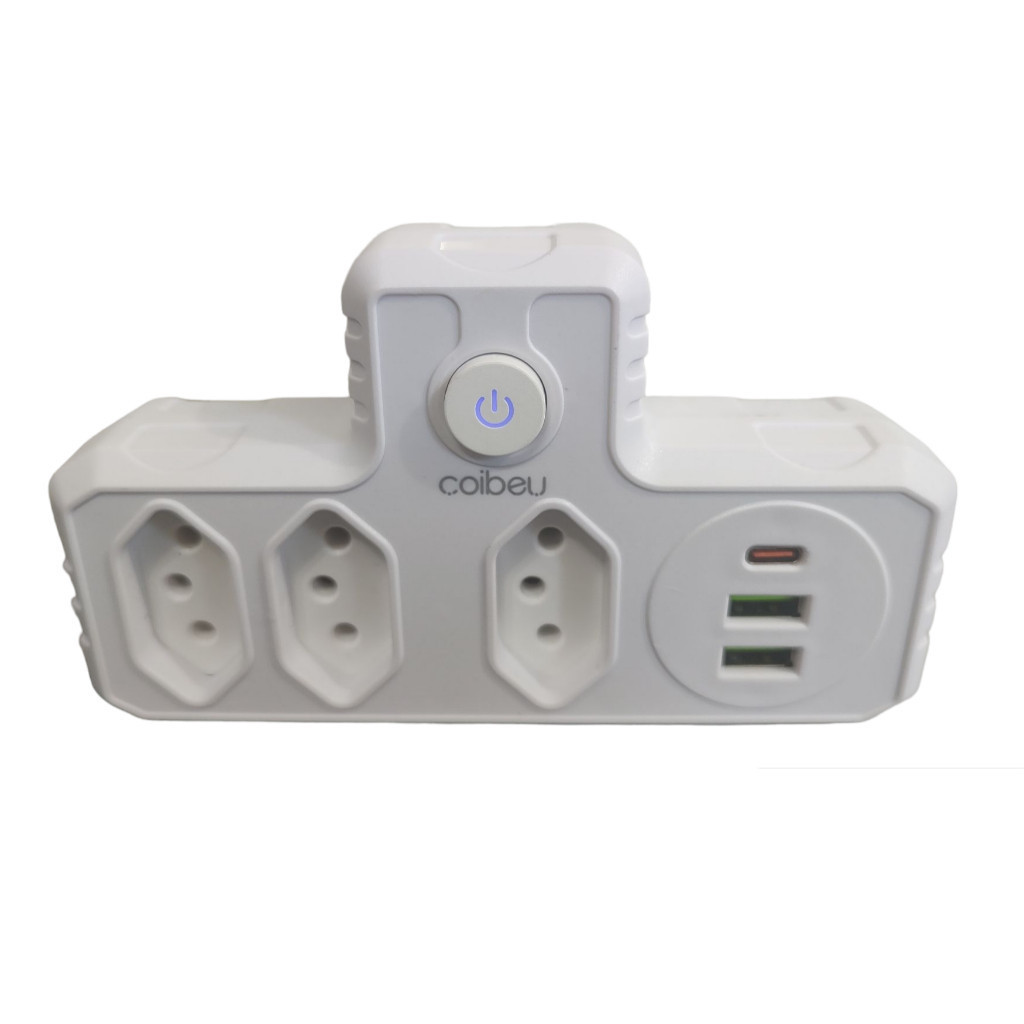 Extensão de Tomada com USB-A e Tipo-C | Shopee Brasil