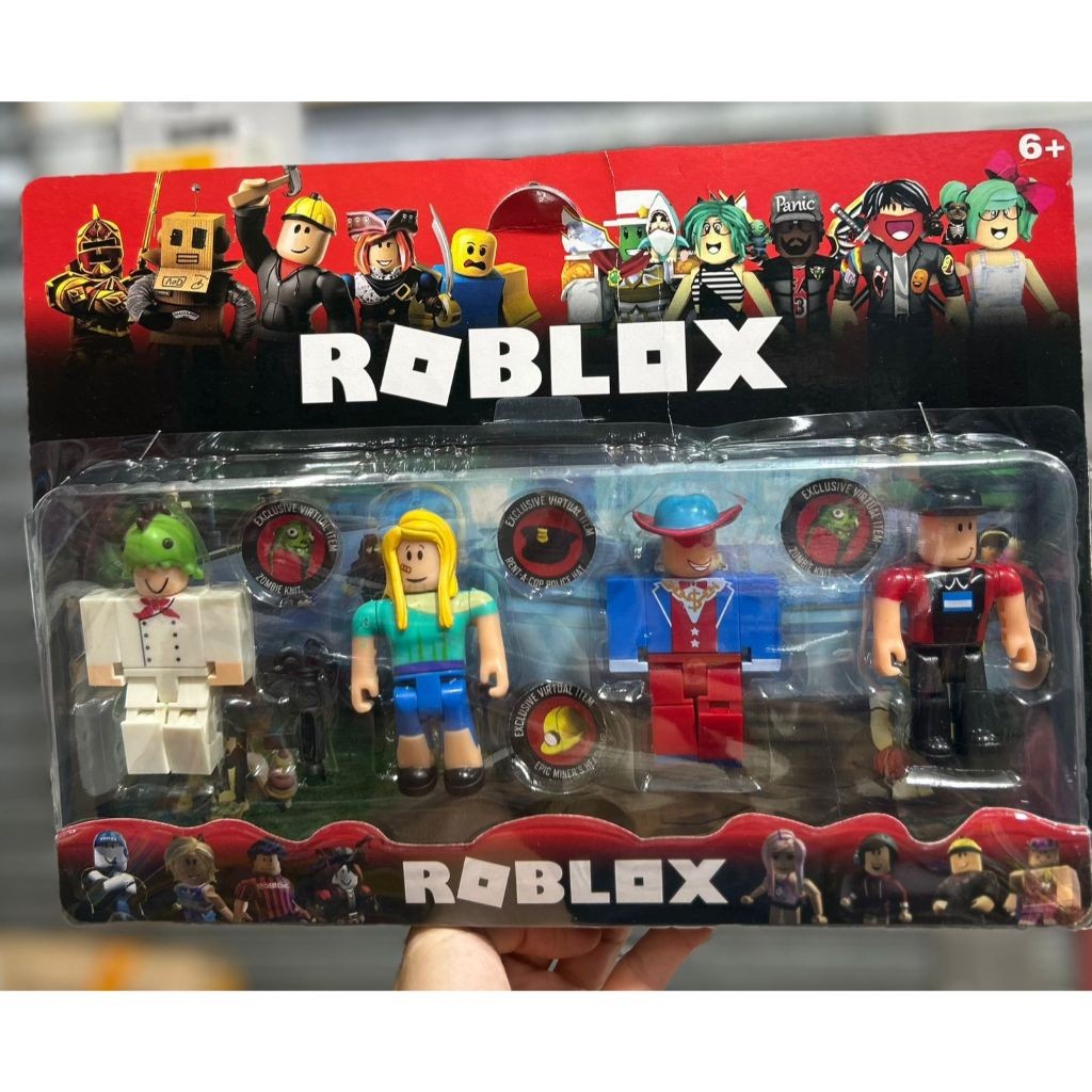 KIT COM 4 BONECOS + 5 ACESSORIOS ROBLOX - ENVIO RAPIDO | Shopee Brasil