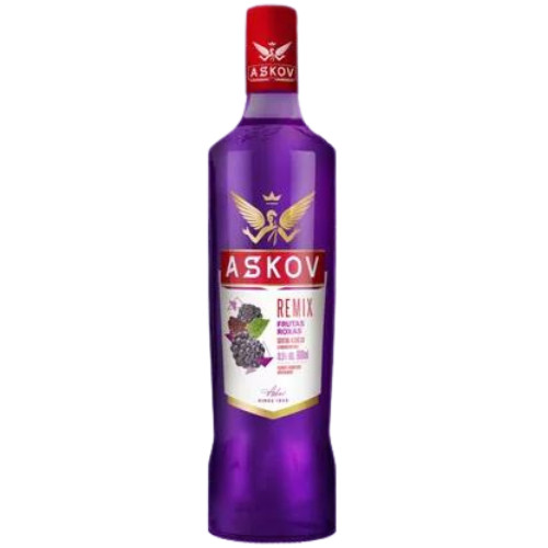 Vodka Askov ReMix Frutas Roxas 900ml | Shopee Brasil