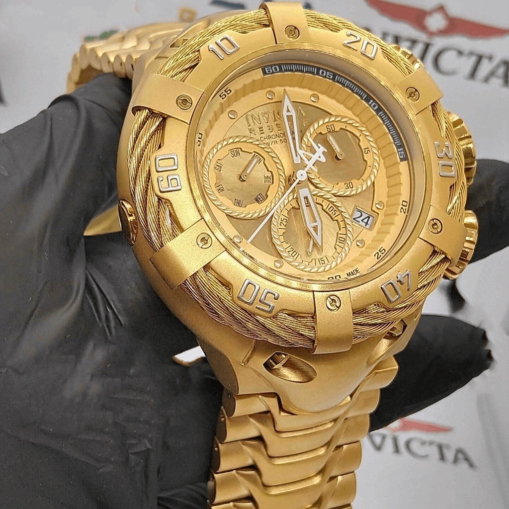 Relogio Masculino invicta Pesado Grande Thunderbolt Resistente à água ...
