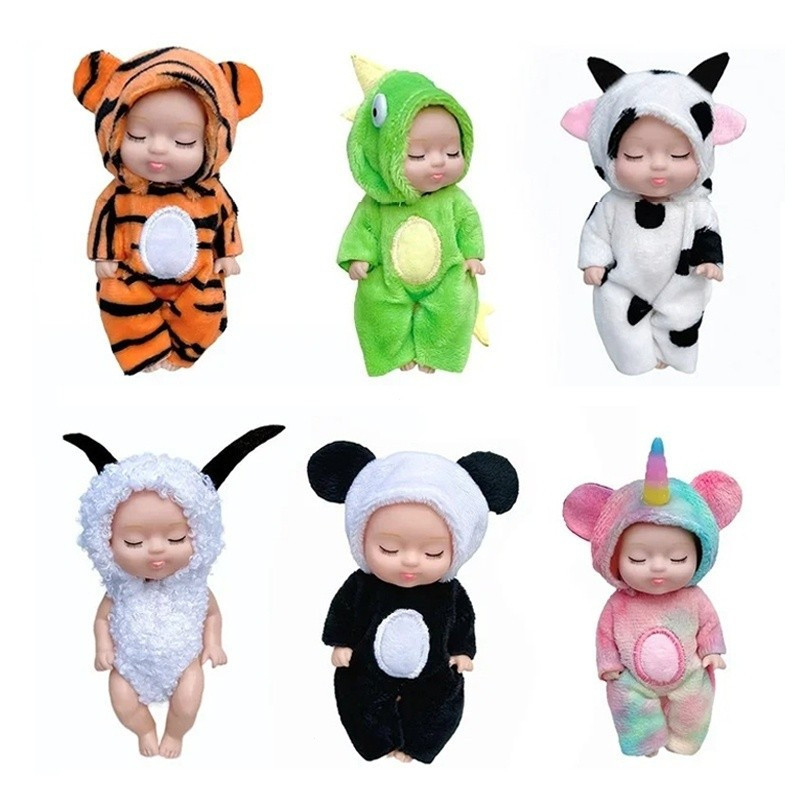 Reborn ML 11CM/3.5INCH Reciclado PVC boneca bebê brinquedo à prova d ...