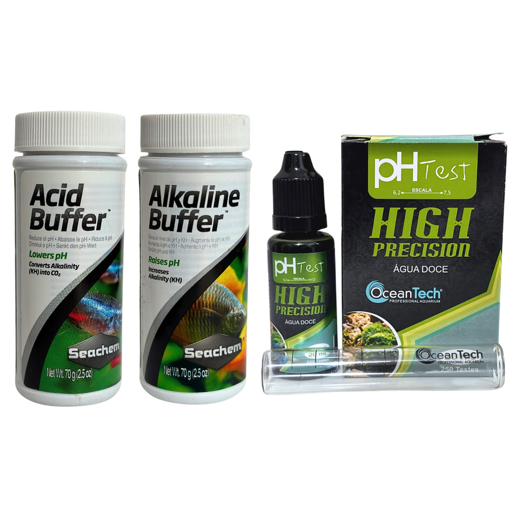 Regulador pH Seachem Acid Buffer Acidificador 70g + Alkaline Buffer ...