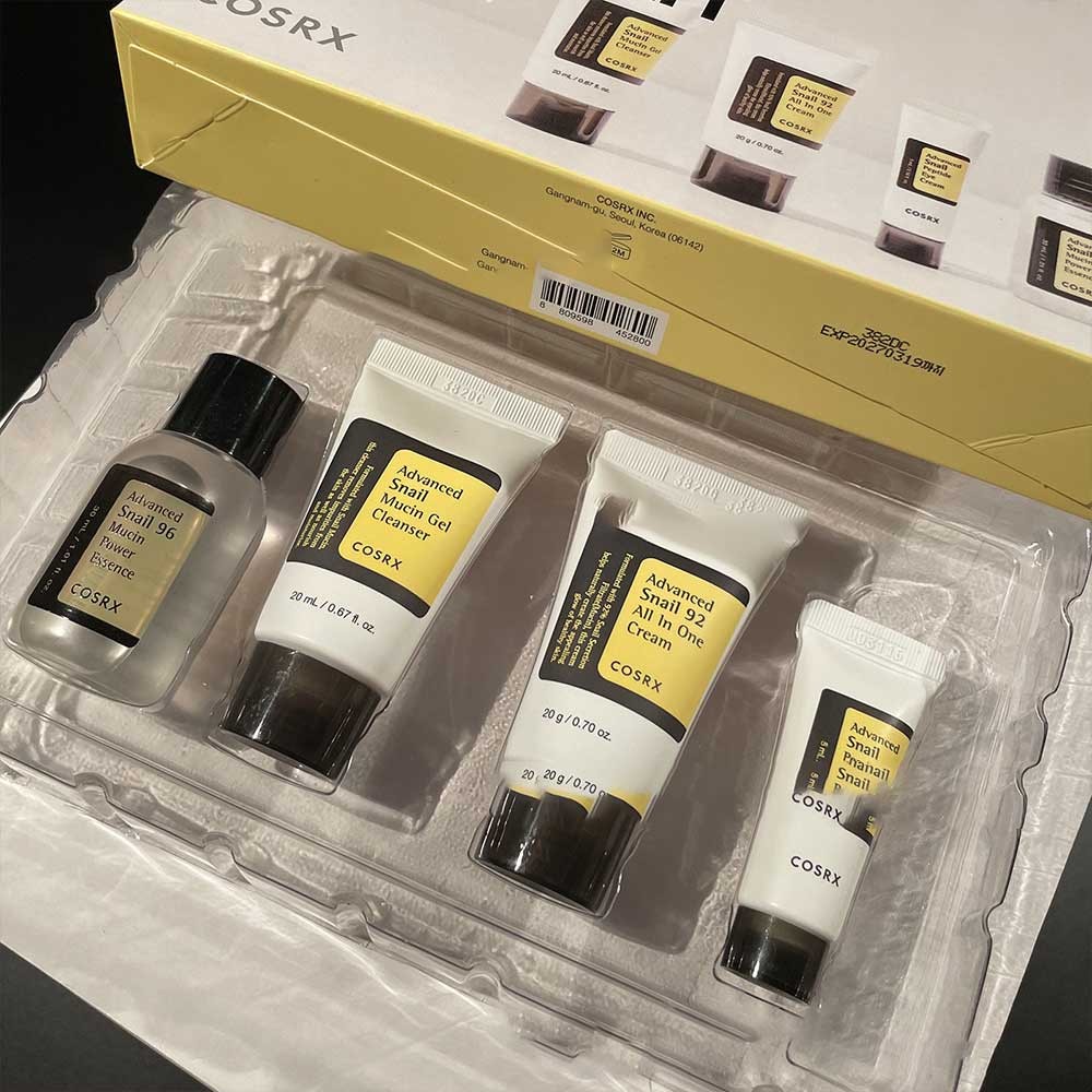 COSRX All About Snail 4-step Korean Skincare, RX advanced snail Kit ...