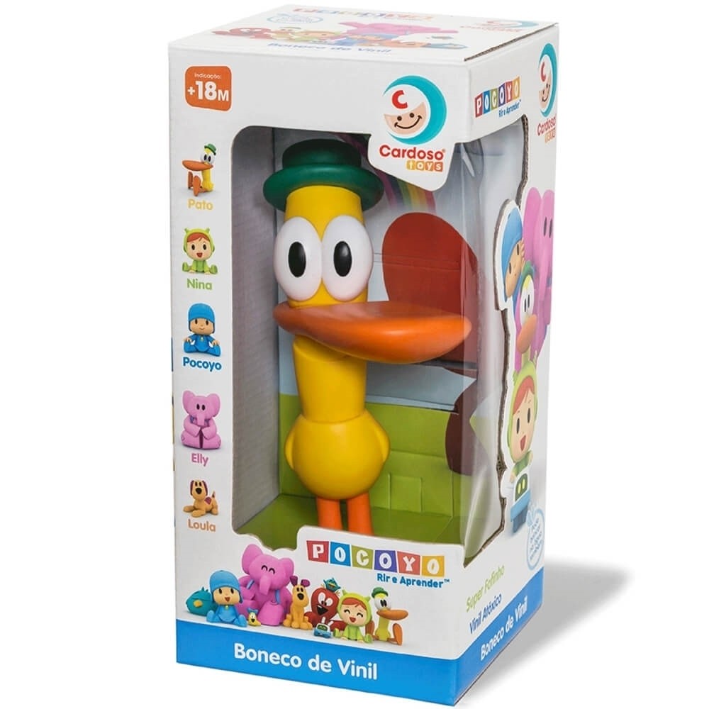 BONECO PATO EM VINIL 16CM TURMA DO POCOYO CARDOSO | Shopee Brasil