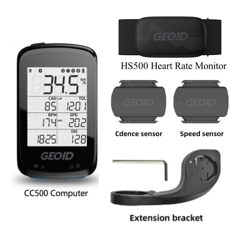 Geoid CC500 GPS Computador De Bicicleta Sem Fio Velocímetro Navegação ...