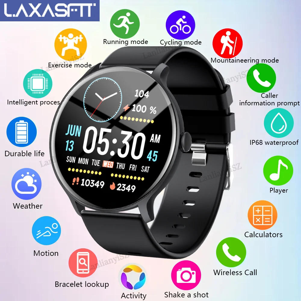 LAXASFIT 2025 Original Smartwatch Relógio Inteligente HD Bluetooth Talk ...