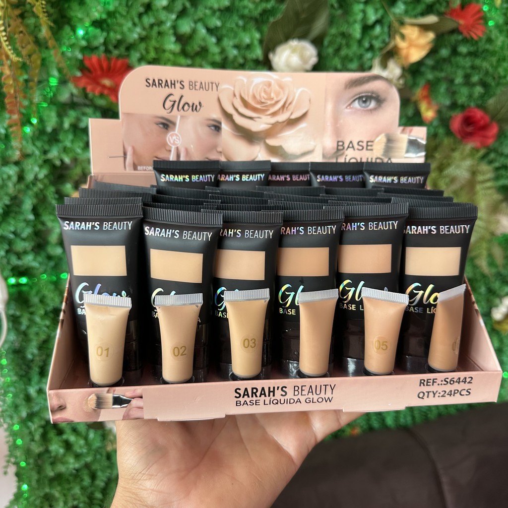 Base Líquida Glow – Sarah’s Beauty: Pele Radiante e Hidratação Perfeita ...