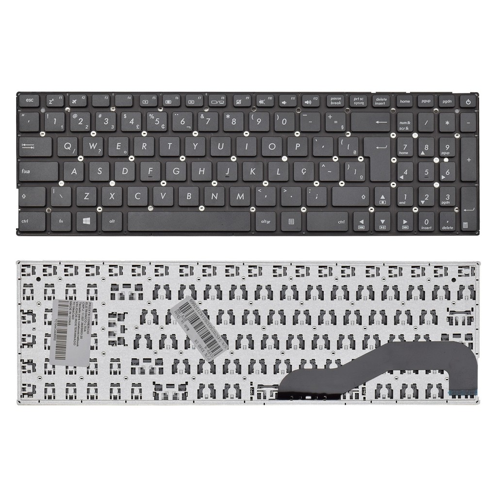 Teclado para Notebook Asus X540SA-SA | Preto ABNT2 | Shopee Brasil