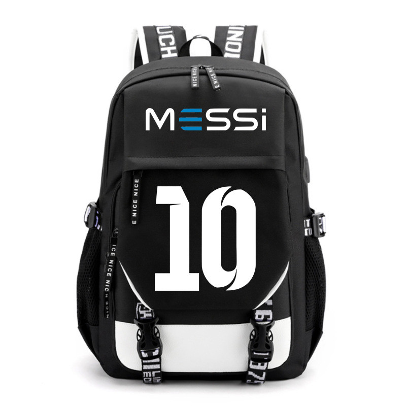 Messi Anime mochila escolar infantil menino USB masculino adolescente ...
