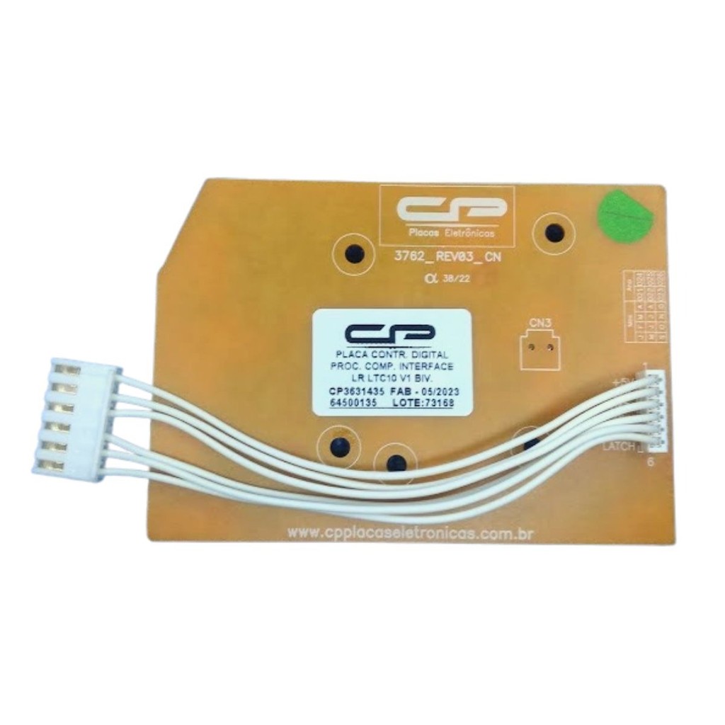 PLACA INTERFACE PARA MAQUINA DE LAVAR ELECTROLUX LTC10 / LTC12 / LTC15 ...