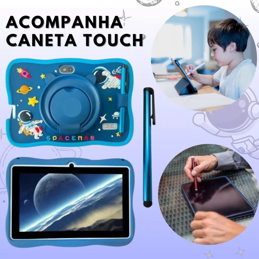 Tablet Infantil Kids 7 Polegada com wifi bluetooth Android Super ...