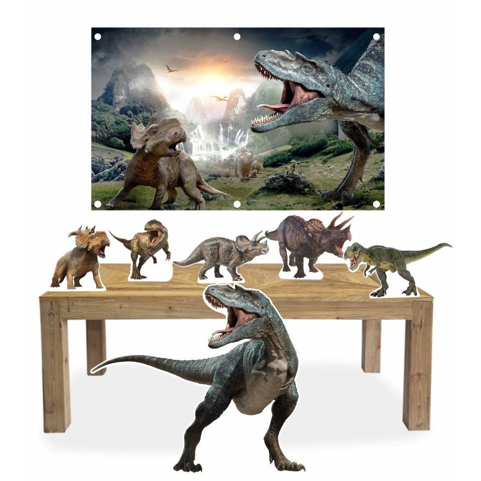 Kit Display Dinossauro Com 6 Pçs + Painel 150x100m | Shopee Brasil