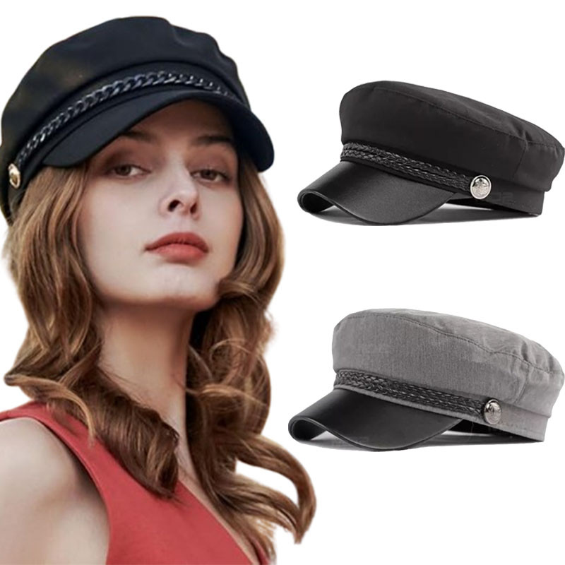Boina Francesa Feminina Quepe Europeu Couro Frio Inverno | Shopee Brasil
