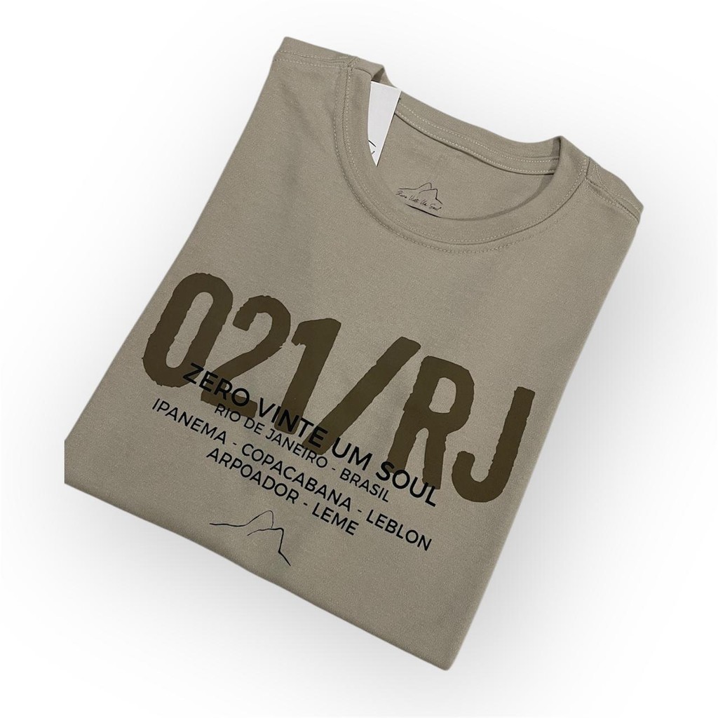 Camiseta Malhão - 021/RJ (Caqui) | Shopee Brasil
