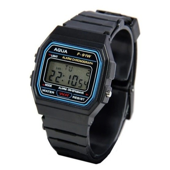 Relogio Original Aqua AQ-81 vintage retro prova dagua classico digital ...